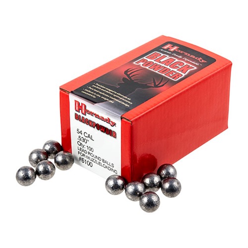 Hornady Lead Balls 54 Cal. .530-090255261004 - Black Powder Bullets ...