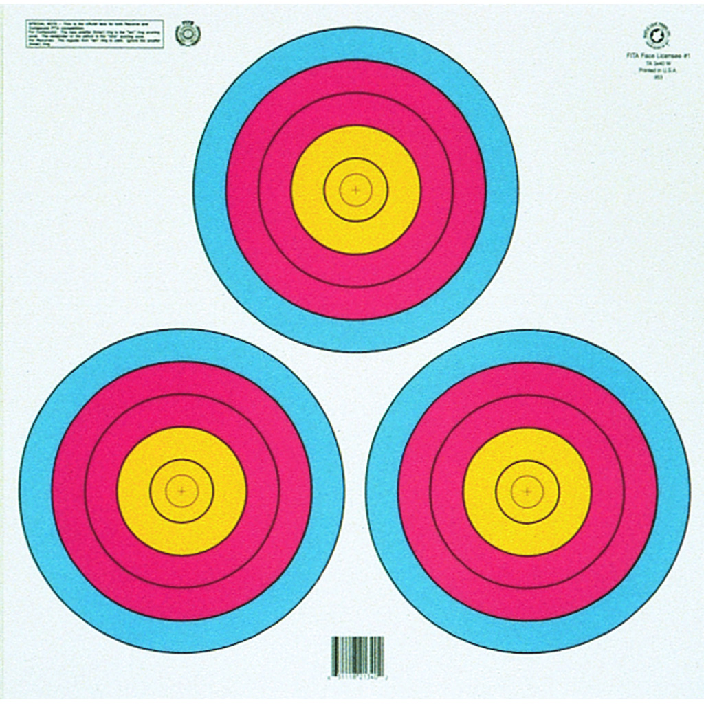 Maple Leaf Target Face FITA 3 Spot Triangle 100 pk.-651118733405 ...