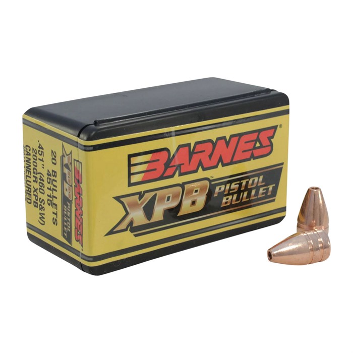 Barnes Bullets 30562 XPB Pistol 454Casull 250gr 20-Box-716876451234 ...