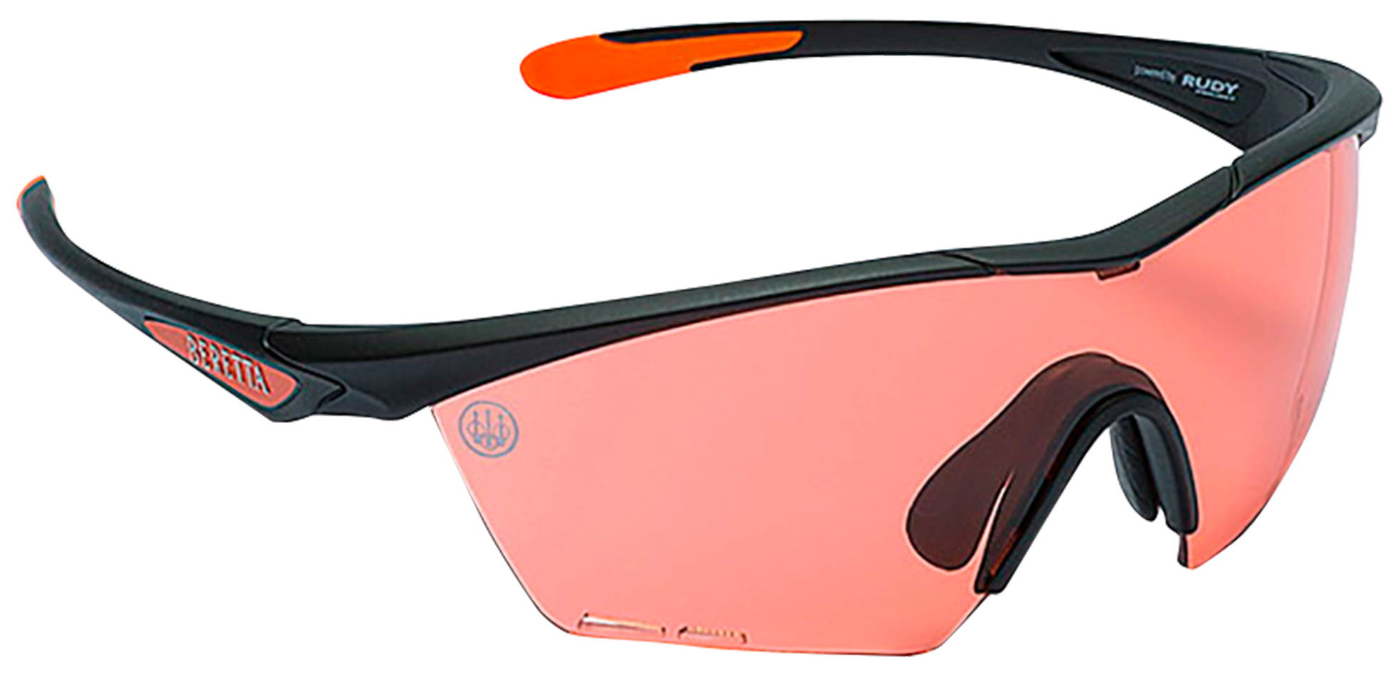 Beretta USA OC031A2354039FUNI Clash Shooting Glasses Scarlet Lens Black ...