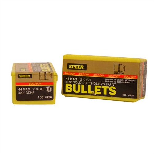 Speer Gold Dot Personal Protection Handgun Bullets .44 cal .429" 210 gr ...