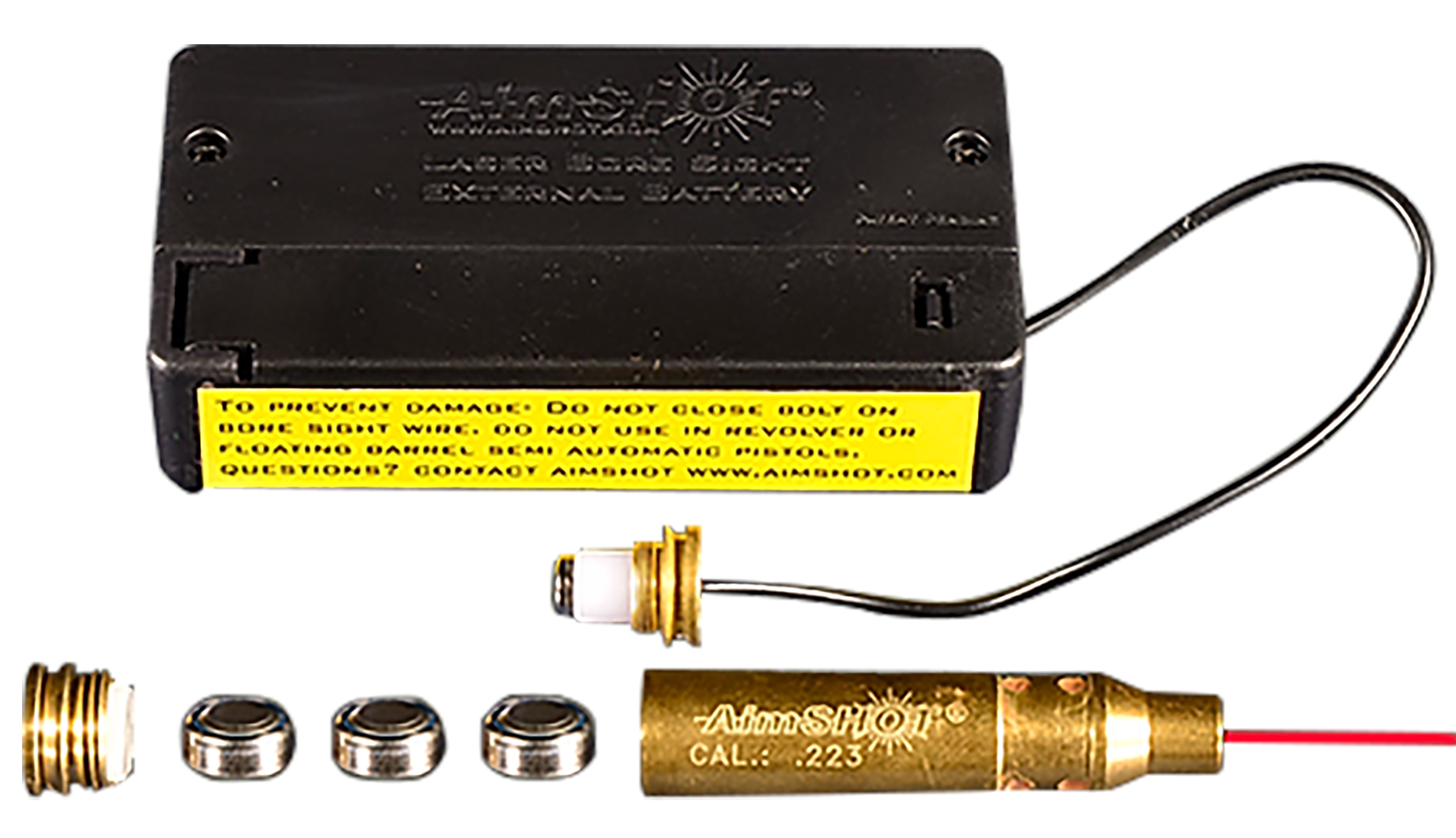 Aimshot BS22320X Laser Boresighter Cartridge 223 Rem Brass 20X Brighter ...