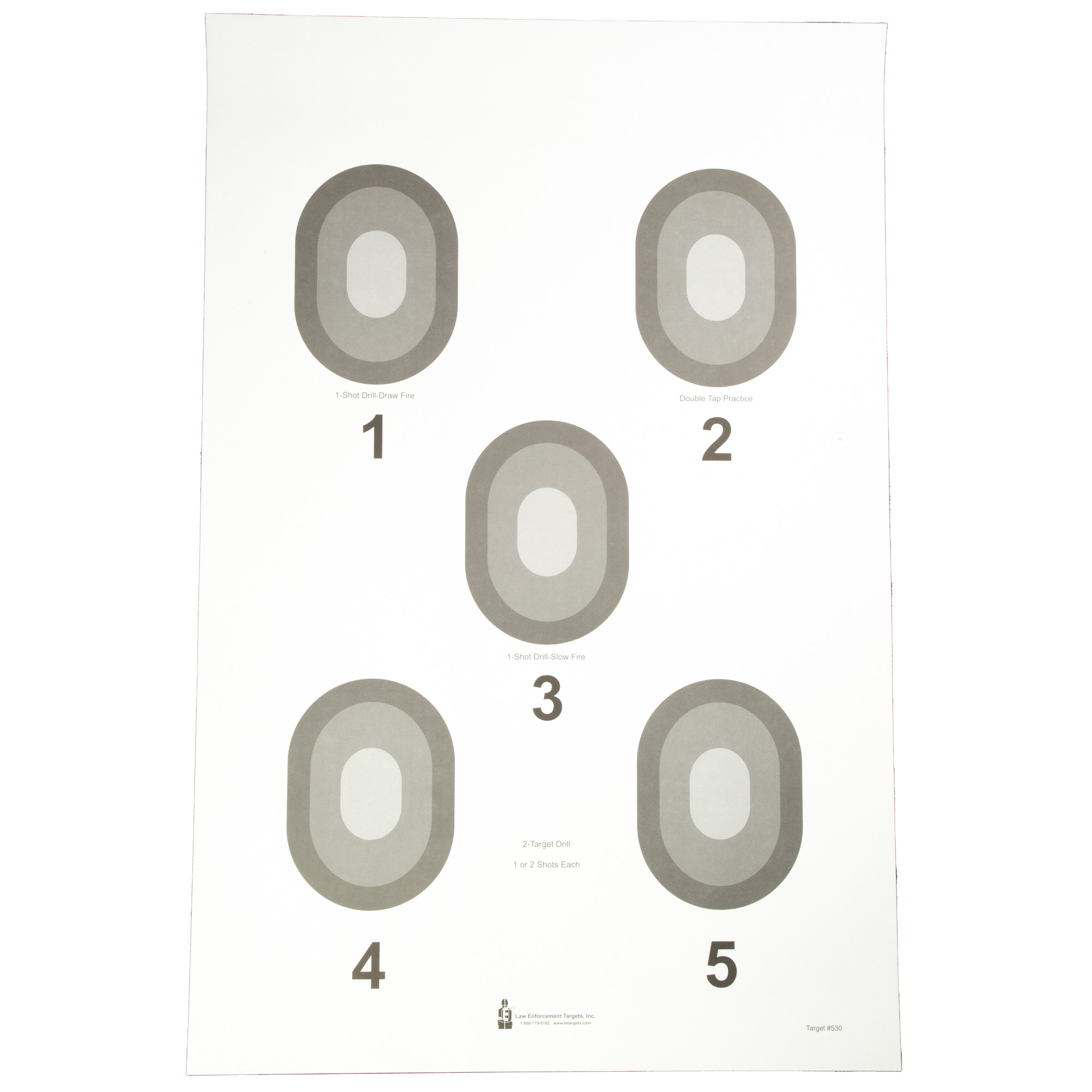 ACTION TGT 5 BULLSEYE CRM 100PK-810035963689 - Shooting Targets at ...