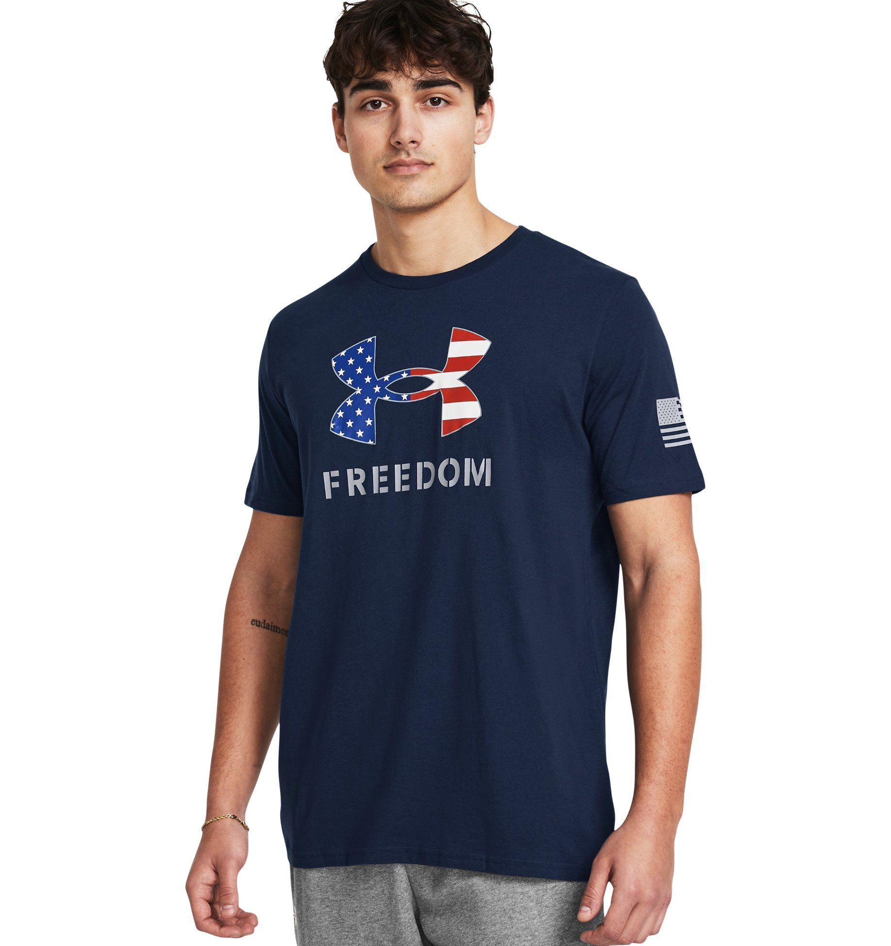 Men's UA Freedom Logo T-Shirt-196885618819 - Shirts, Sweatshirts ...