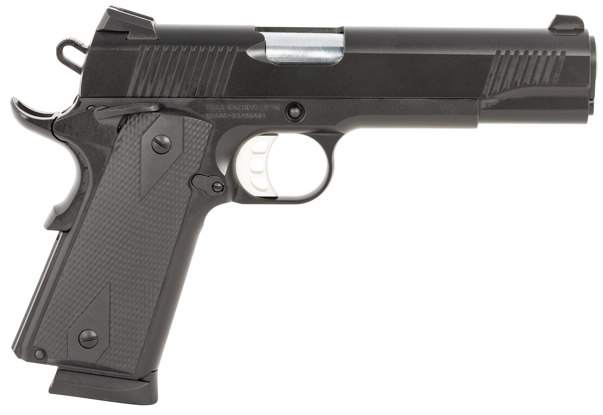 Tisas 1911 Duty Pistol - Black | .45ACP | 5" Barrel | 8rd | Rubber ...
