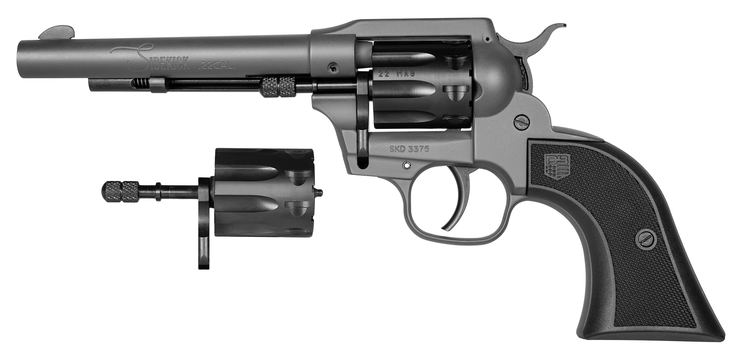 Diamondback Firearms Sidekick Revolver - Dark Gray | .22 LR-WMR 5.5" T ...