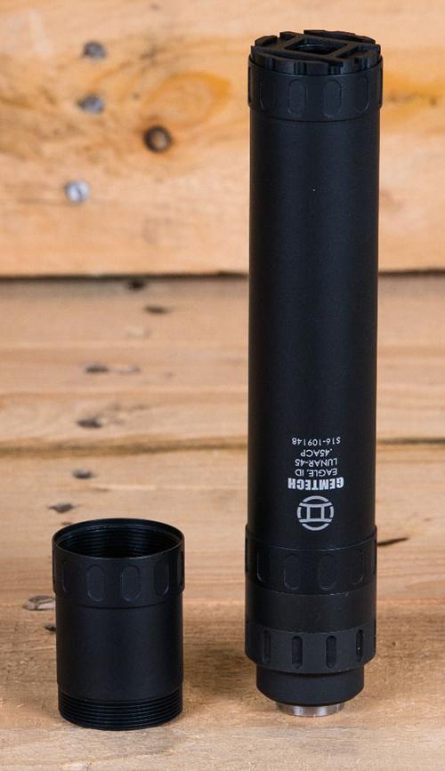 Gemtech LUNAR 45 Direct Thread Aluminum Pistol Suppressor ACP include ...