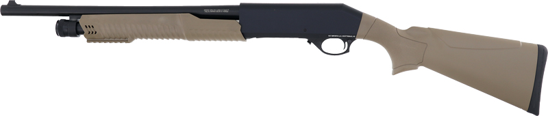 Ermox Defense XPro-B S 12GA, 18.5in. Barrel, 5rd, Tan Stock & Forend ...