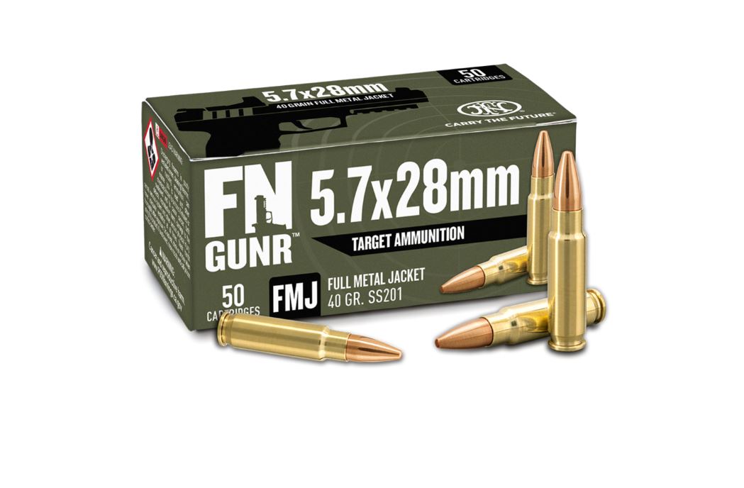 FN SS201 Target Handgun Ammunition 5.7x28mm 40gr FMJ 1700 fps 500-ct ...