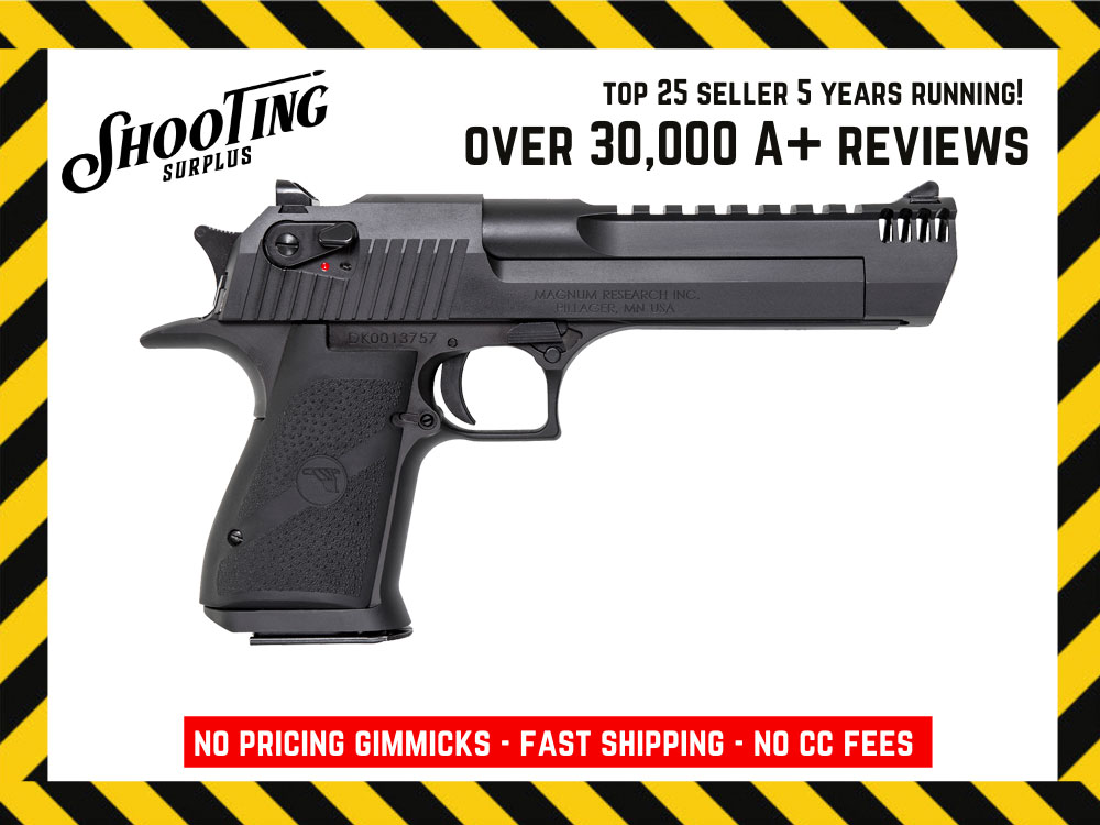 Magnum Research Desert Eagle Mark XIX Pistol 50 AE 6 in. Black 7 rd ...
