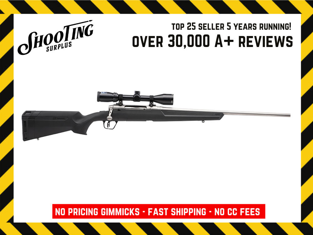Savage Axis II XP 243 Win 22in Stainless w- 3-9x40mm Scope-011356571038 ...