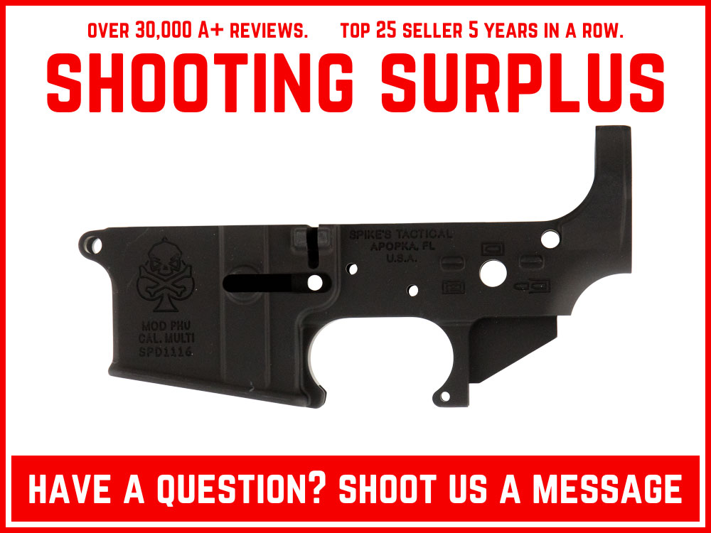Spikes STLS029 PHU Spade Stripped Lower Receiver Multi-Caliber 7075-T6 ...