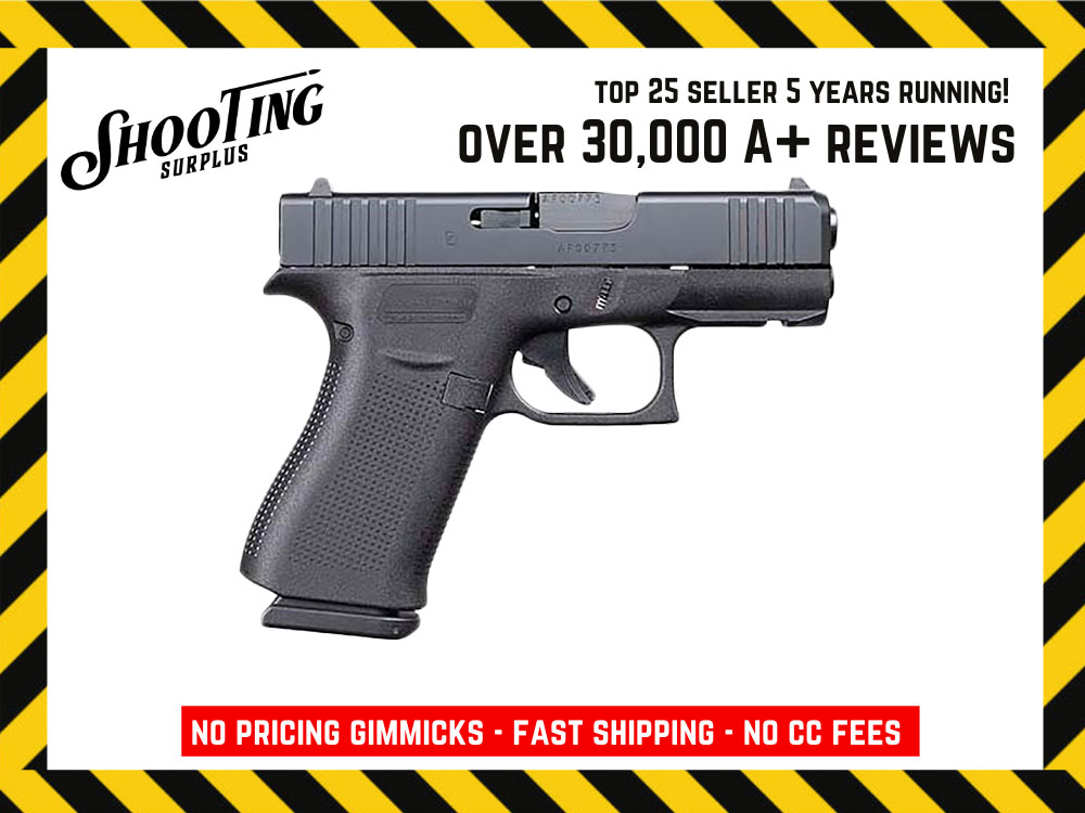 Glock 43X 9mm, 3.4in. Barrel, 10rd - Black (UX4350201FR)-764503061912 ...