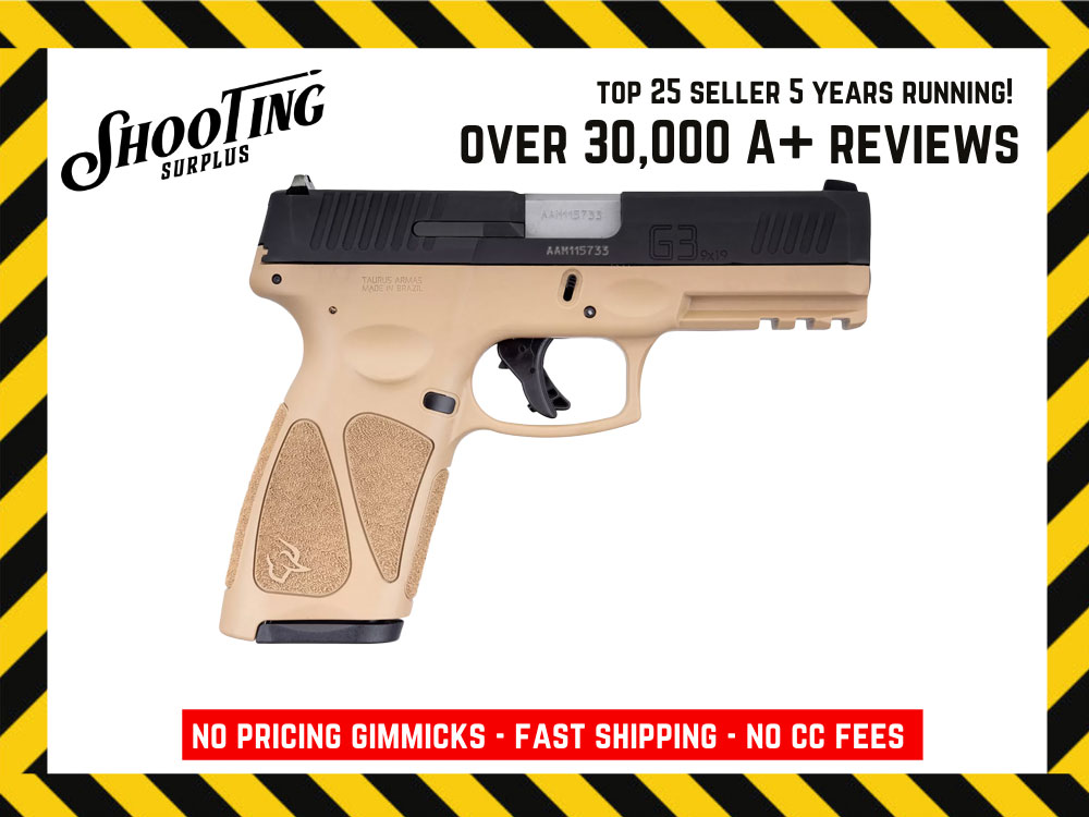 Taurus G3 Full Size Pistol - Tan | 9mm 4" Barrel 17rd-725327625773 ...