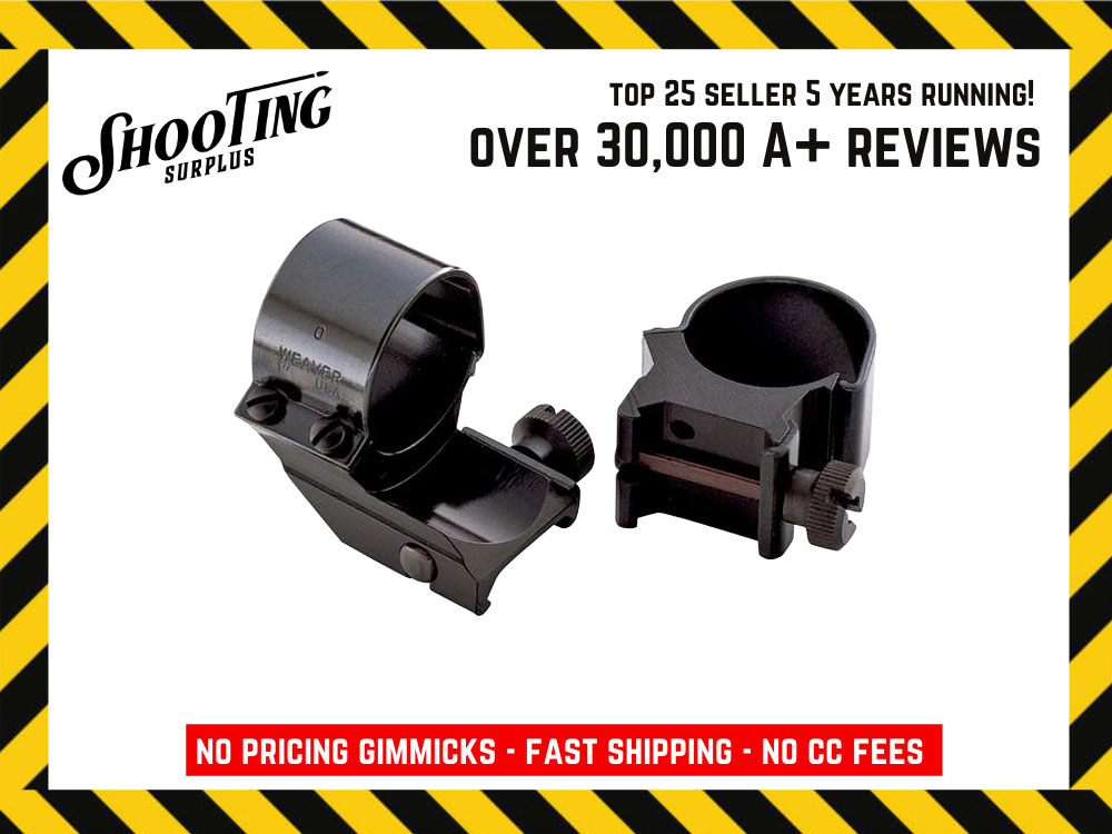 Weaver Detachable Extension Top Mount Aluminum Scope Rings 30mm Low EXT ...