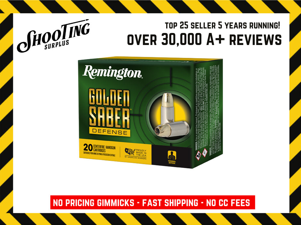 Remington Golden Saber 9mm Luger Brass Jacketed Hollow Point 124 Grain ...