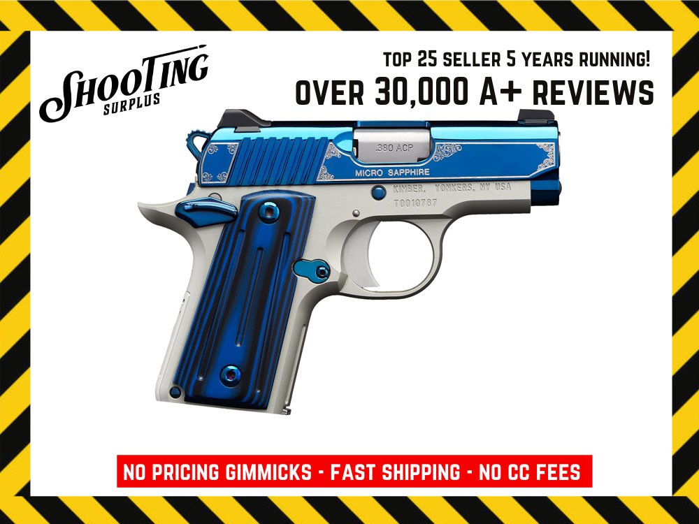Kimber Micro Sapphire Pistol 380 ACP 2.75 in. Bright Blue 7 rd. - Semi ...
