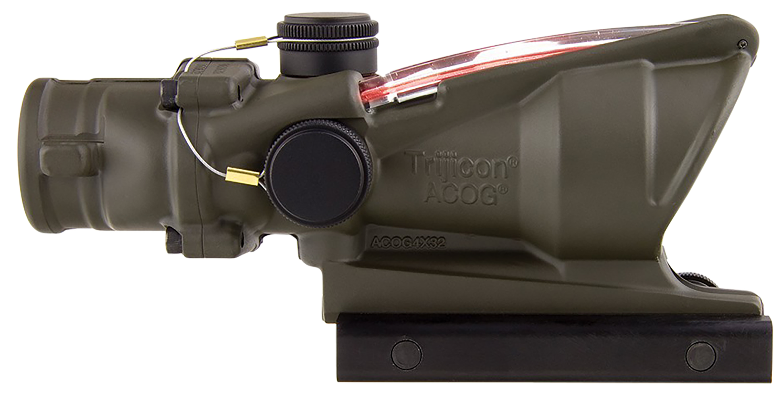 Trijicon 100309 ACOG OD Green 4x32mm Illuminated Red Chevron .223-5.56 ...