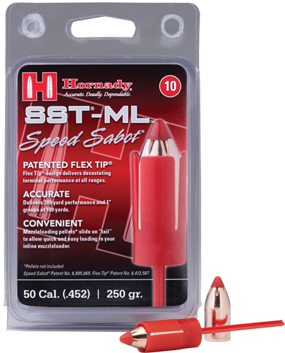 HORNADY 50CAL SABOTED BULLET 45 250GR SST 10CT 10BX-CS - Black Powder ...