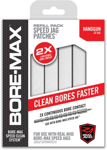 REAL AVID BORE MAX SPEED JAG PATCHES 4" LONG - Small Rifle Parts at ...