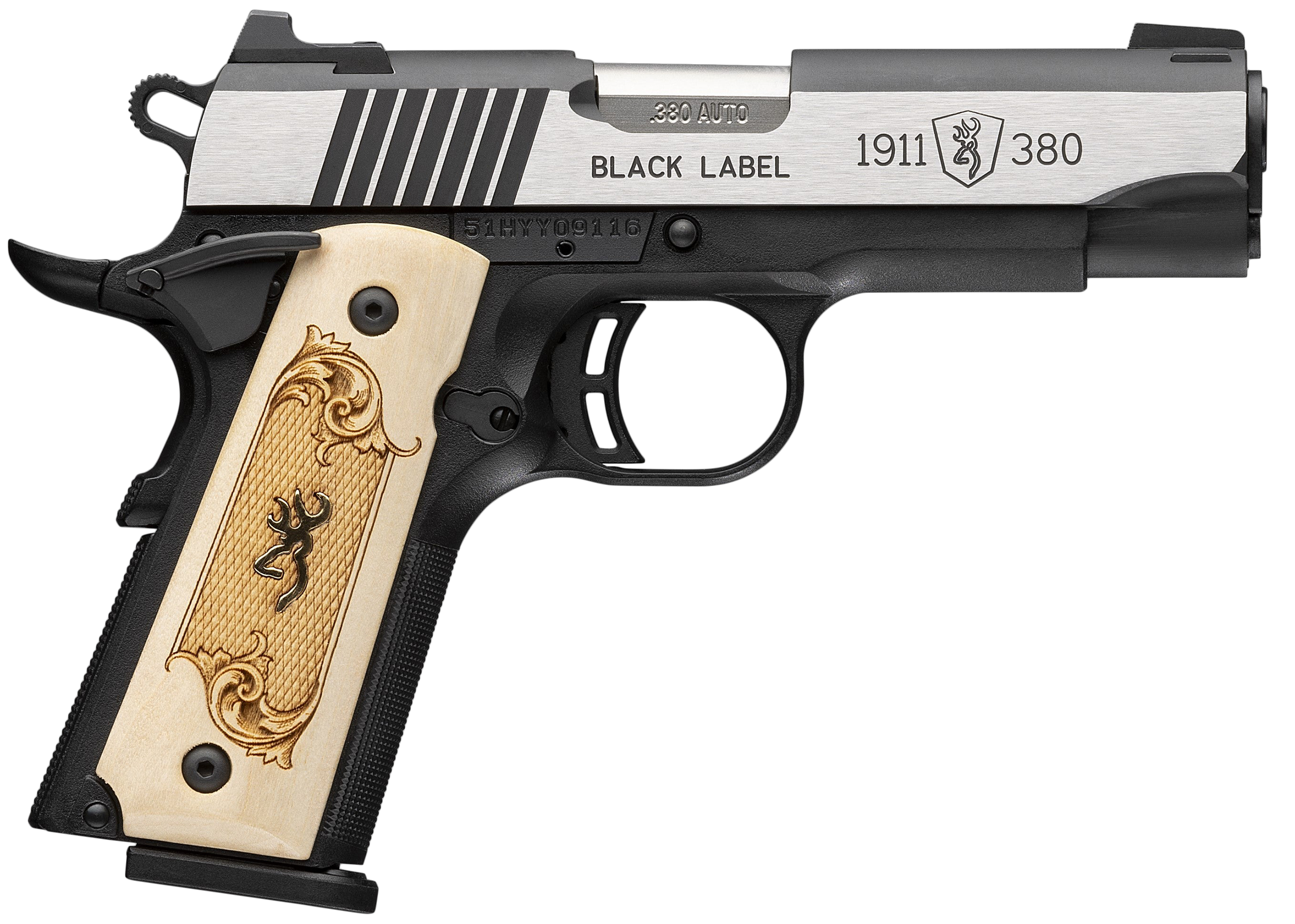 Browning 051999492 1911-380 Compact Frame 380 ACP - Semi Auto Pistols ...