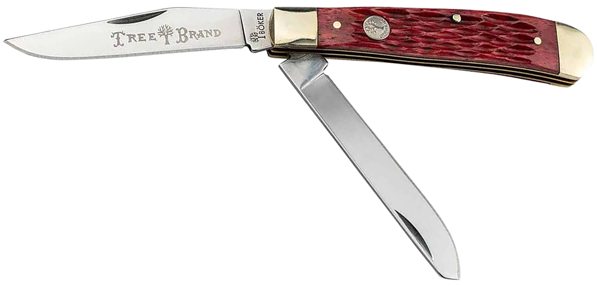 Boker 110825 Trapper 2.0 Clip Point-Spey Plain D2 Steel Blade Red ...