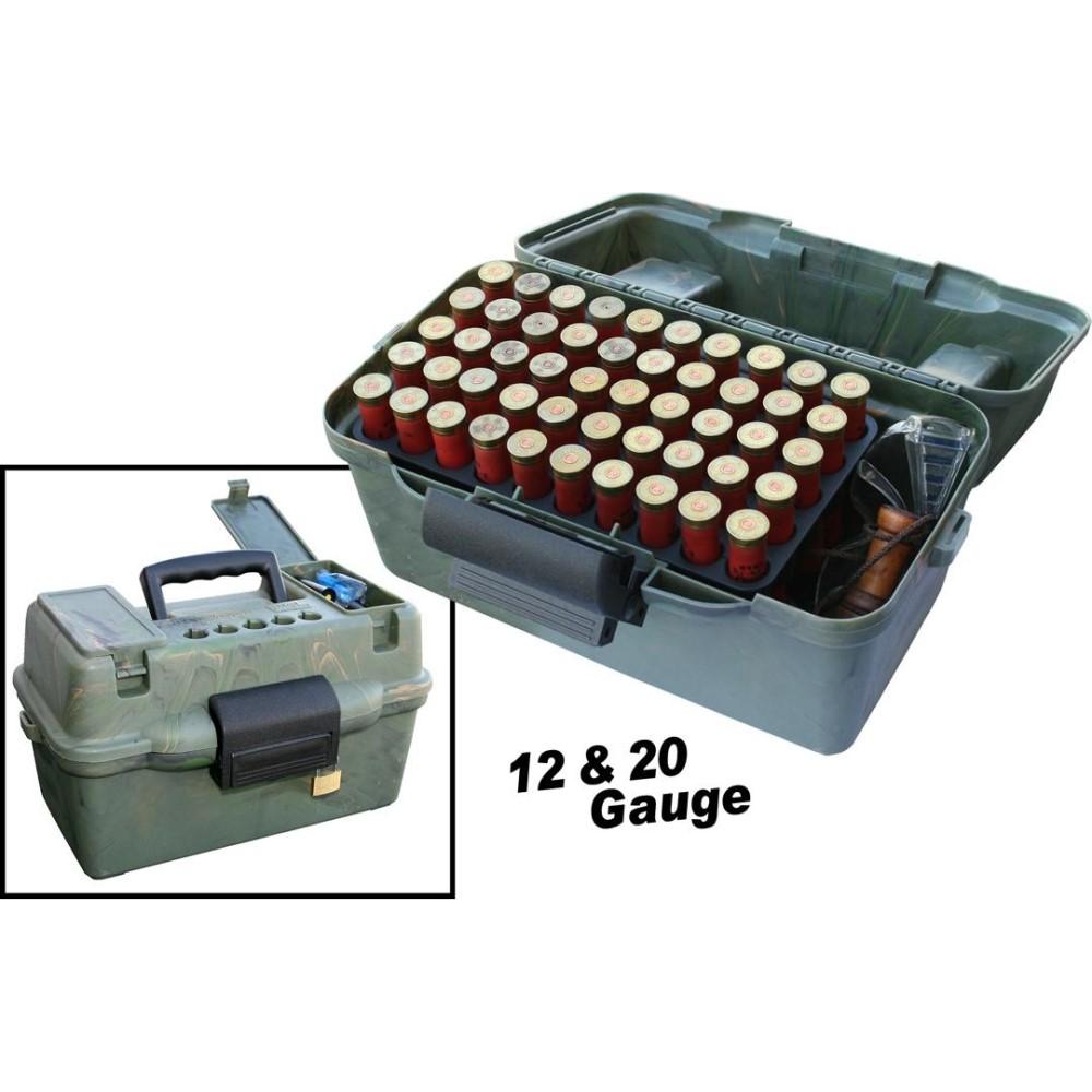 MTM Deluxe Shotshell Case Dual Gauge 100 Rounds Wild Camo - Small Rifle ...
