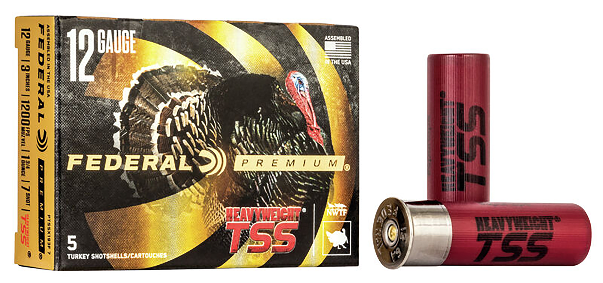 Federal PTSSX193F7 Premium Turkey Heavyweight TSS 12Gauge 3" 1 3-4oz ...