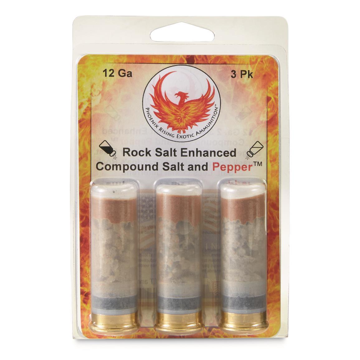 Phoenix rising salt & pepper shotshells rock blast 12ga 2-... - Shotgun ...