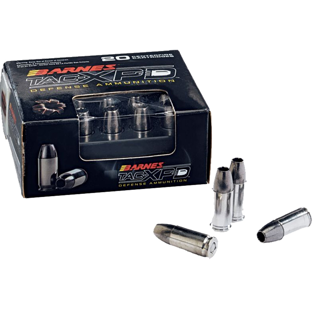 Barnes TAC-XPD Defense Handgun Ammo 40 S&W 140 gr. TAC-XP 20 rd ...