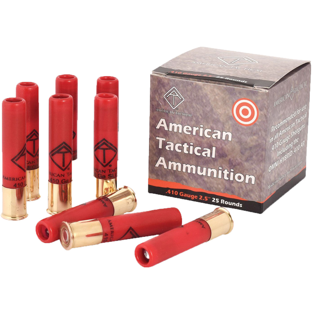 ATI Target Shotgun Ammo 410 ga. Rifled Slug 1-4 Oz. 25 rds - Shotgun ...