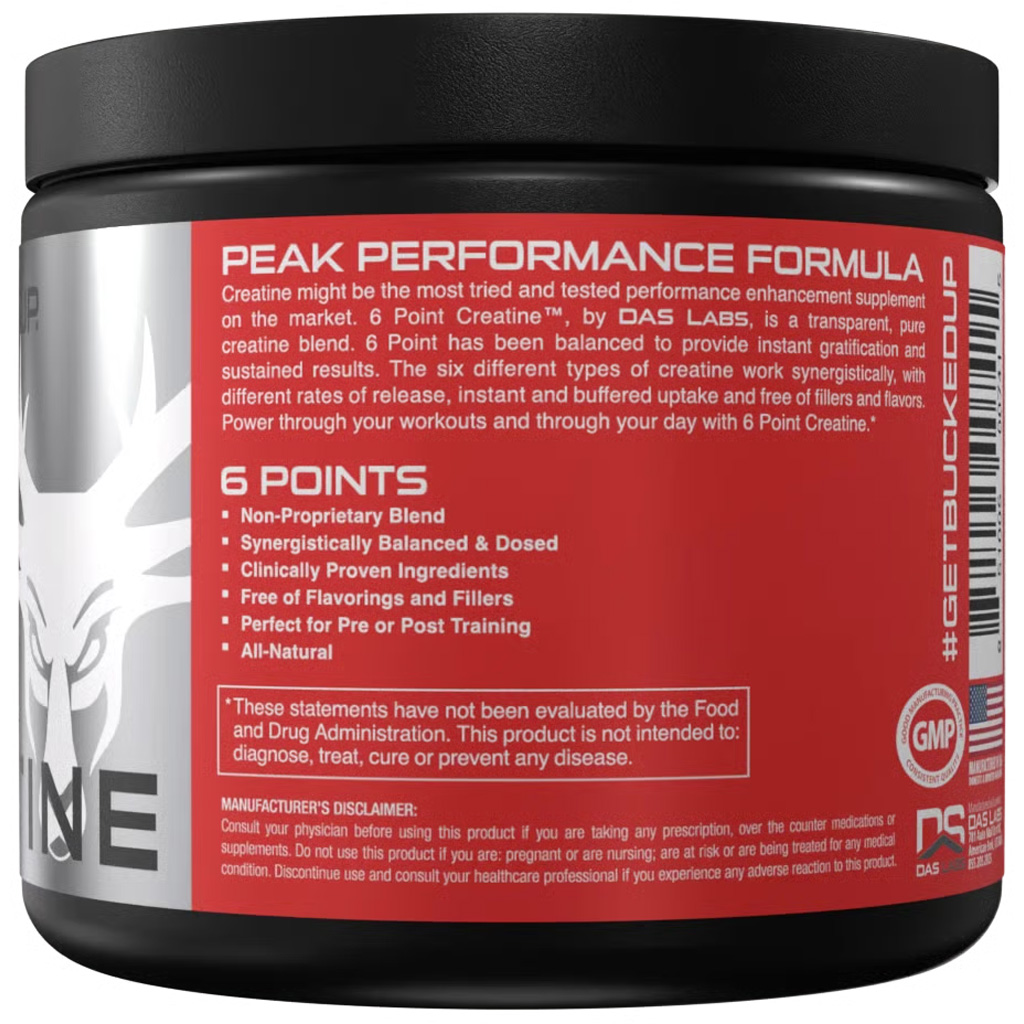 Bucked up 6 point creatine unflavored 30 serving tub - Health & Fitness ...