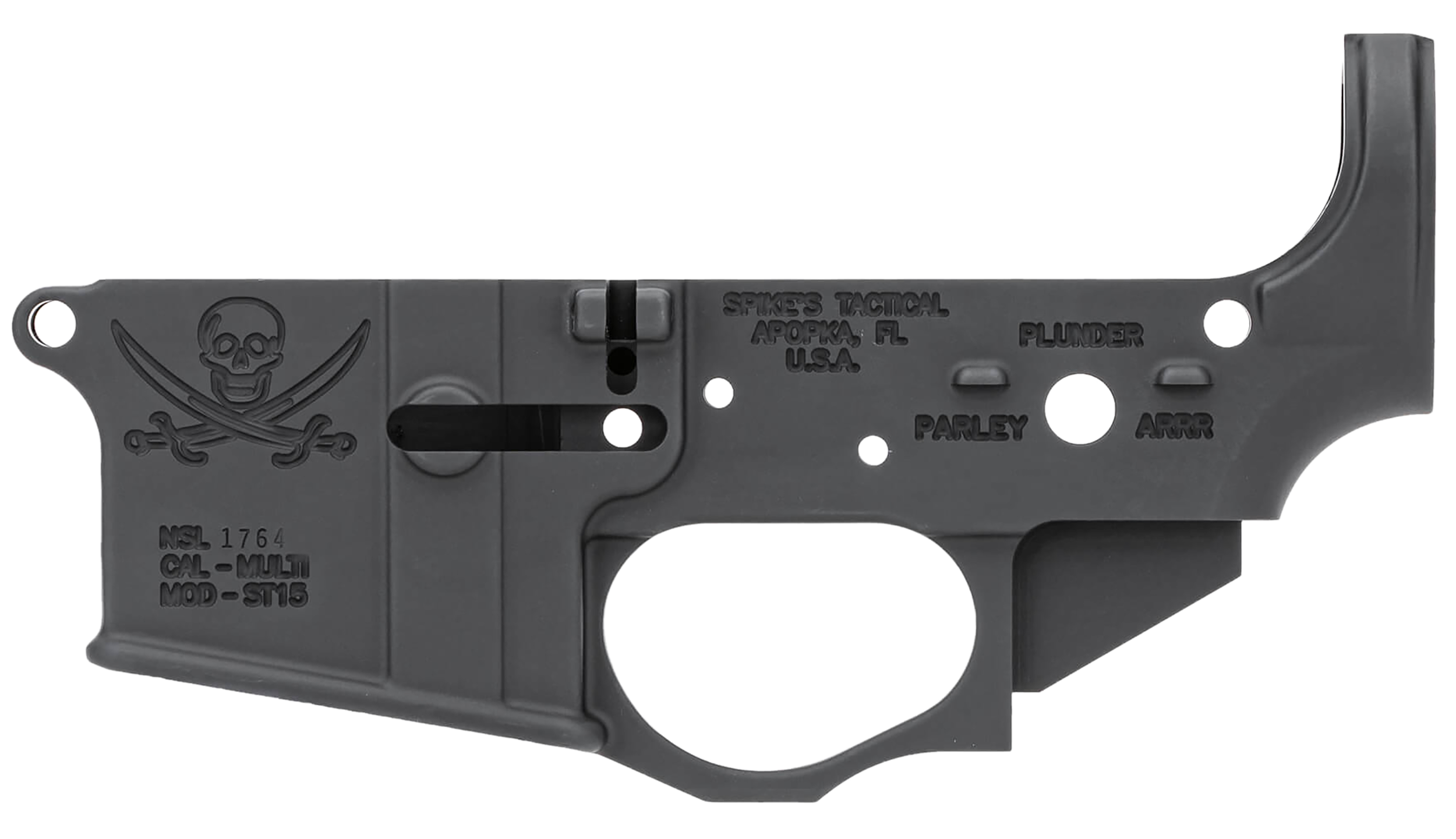 Spikes stls016 calico jack stripped lower receiver multi-caliber 7075 ...
