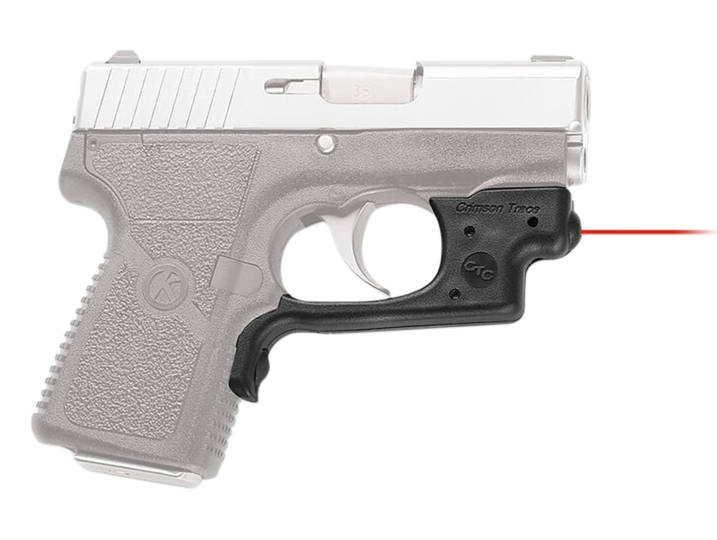 Crimson trace 0130601 lg-437 laserguard black red laser kahr arms .380 ...