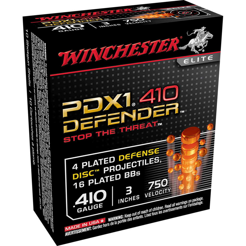Winchester defender defense disc -bb combo shot 410 ga. 3 in. 4dd-16bb ...