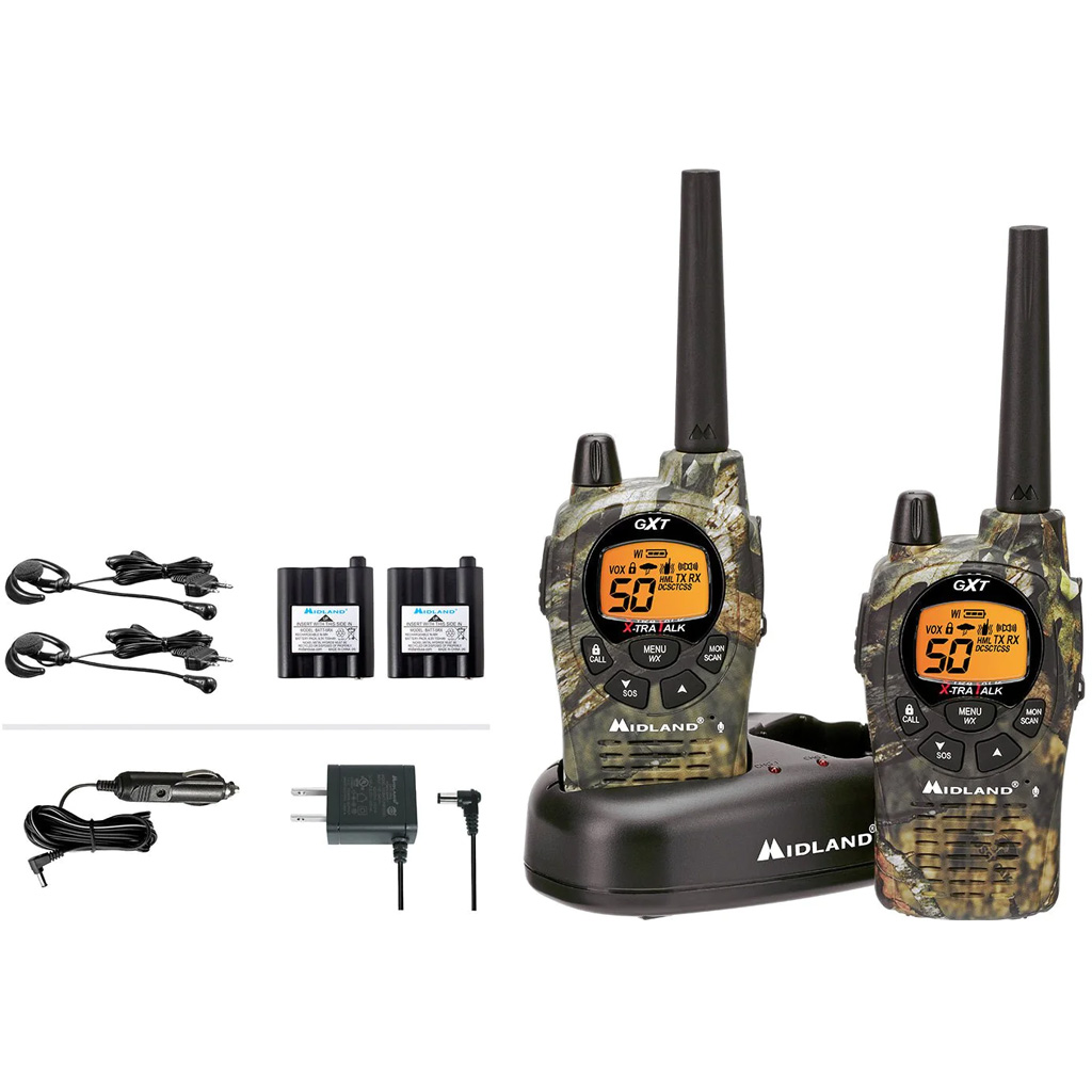 Midland gxt1050vp4 two-way grms radio mossy oak 2 pk. - Installation Accessories at GunBroker ...