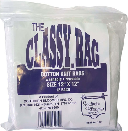 Rags 12"x12" 12 per bagsouthern bloomer 100% knit - Gun Cleaning Kits ...