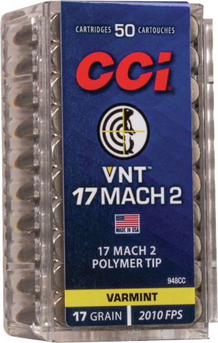 Cci vnt 17 mach2 17gr varmint tipped 50rd - Rifle Ammo at GunBroker.com ...