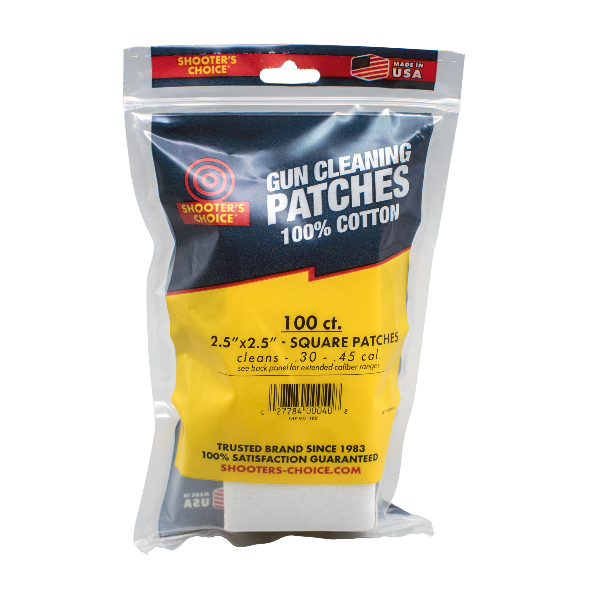 Otis 2.5" sq cleaning patches 100ct - Gun Cleaning Kits & Supplies at ...