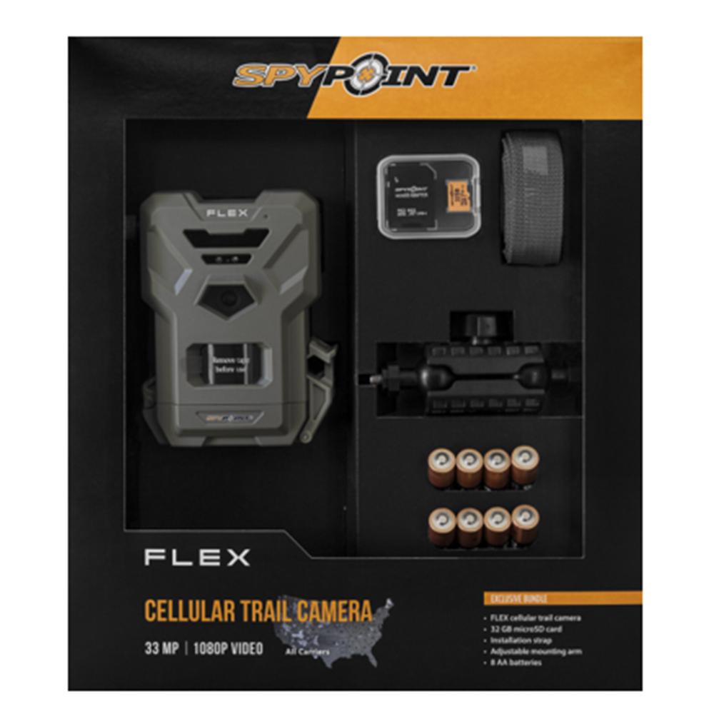 Spypoint flex cellular trail camera bundle 33mp grey - Other SKS Parts ...