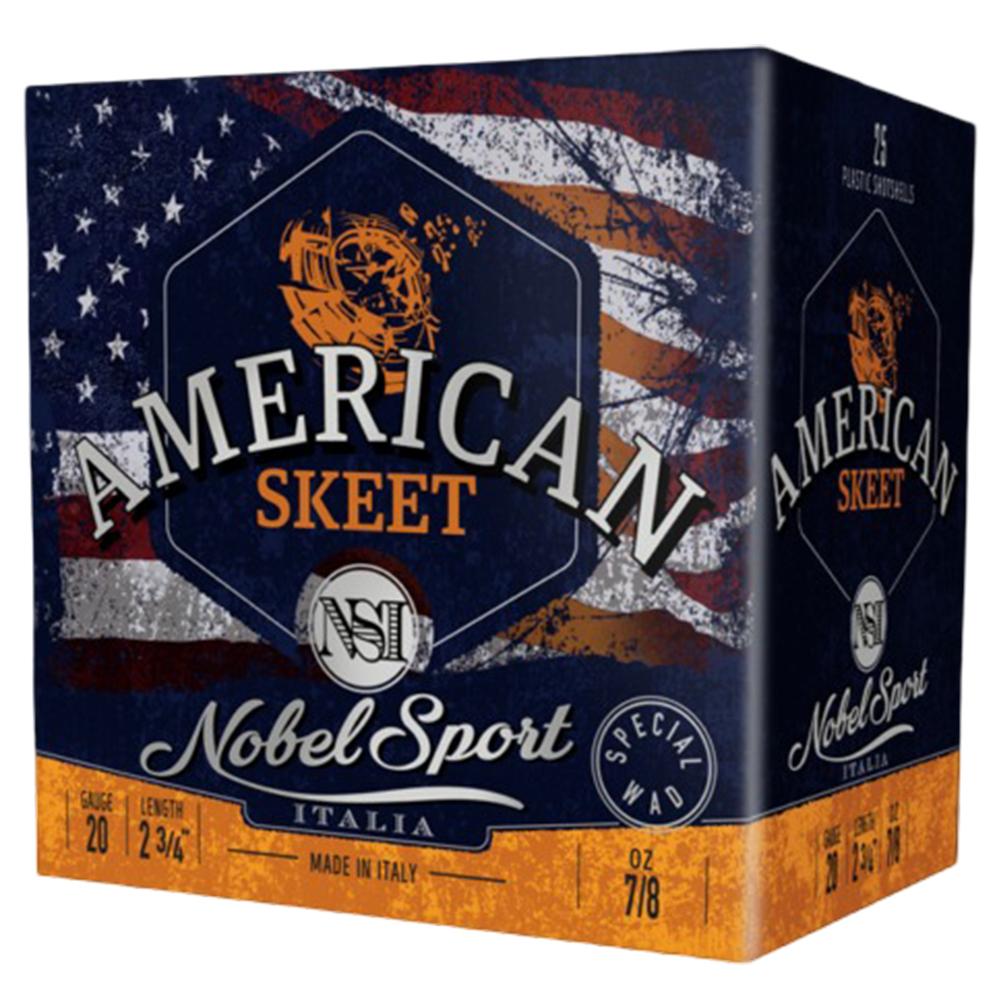 Nobel sport target american trap shotshells 20ga 2-3-4" 7-8oz 1200fps 9 ...