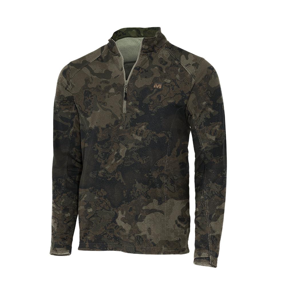 Muddy dv8 quest midweight quarter zip sweatshirt veil canyon grey s ...