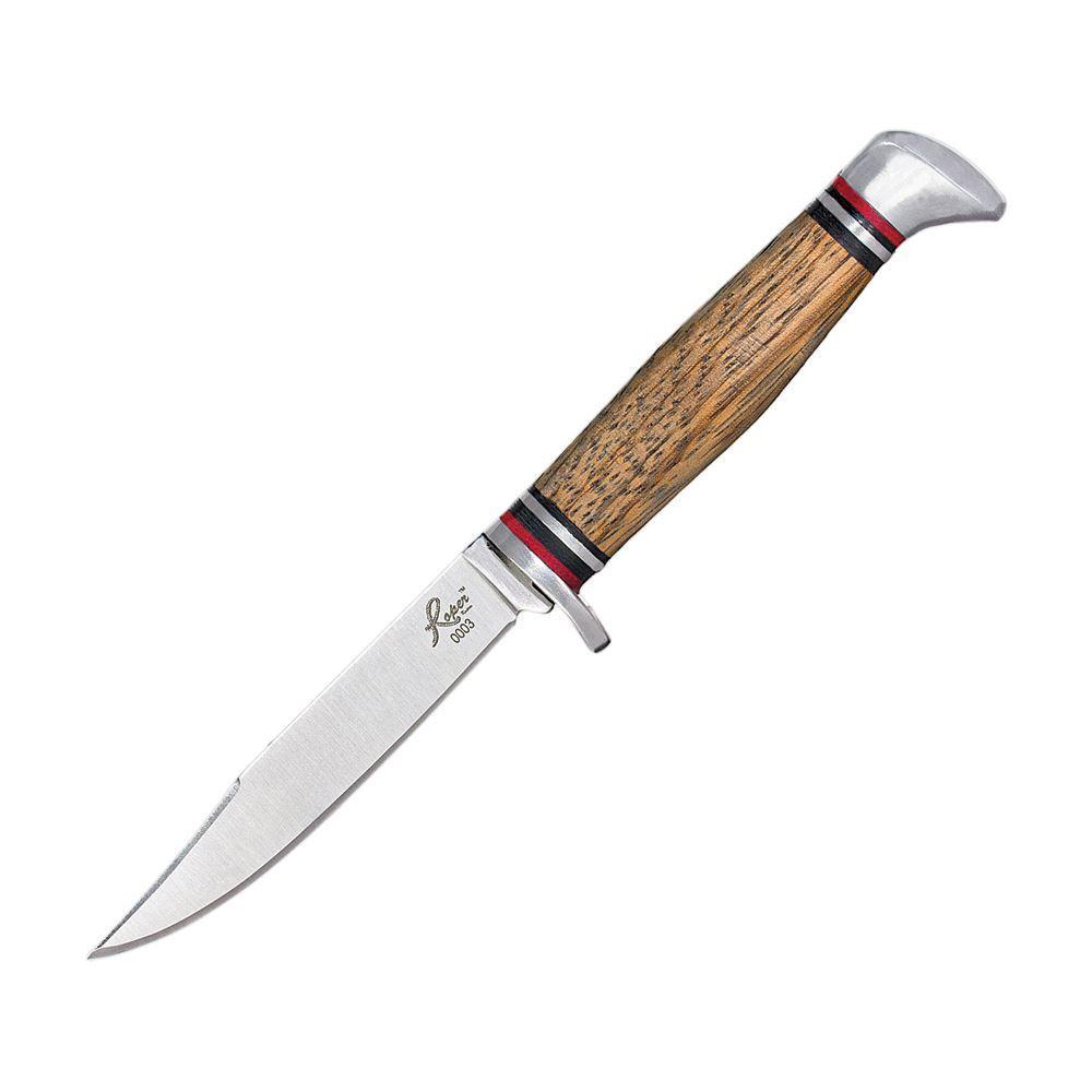 Roper knives deadwood jr. Fixed blade 3-1-4" clip point zebra wood ...