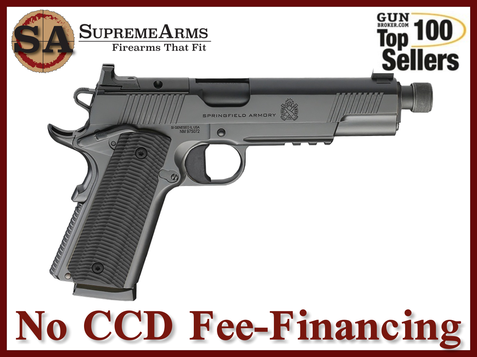Springfield 1911 Operator AOS Gear Up - Semi Auto Pistols at GunBroker.com : 1128084840