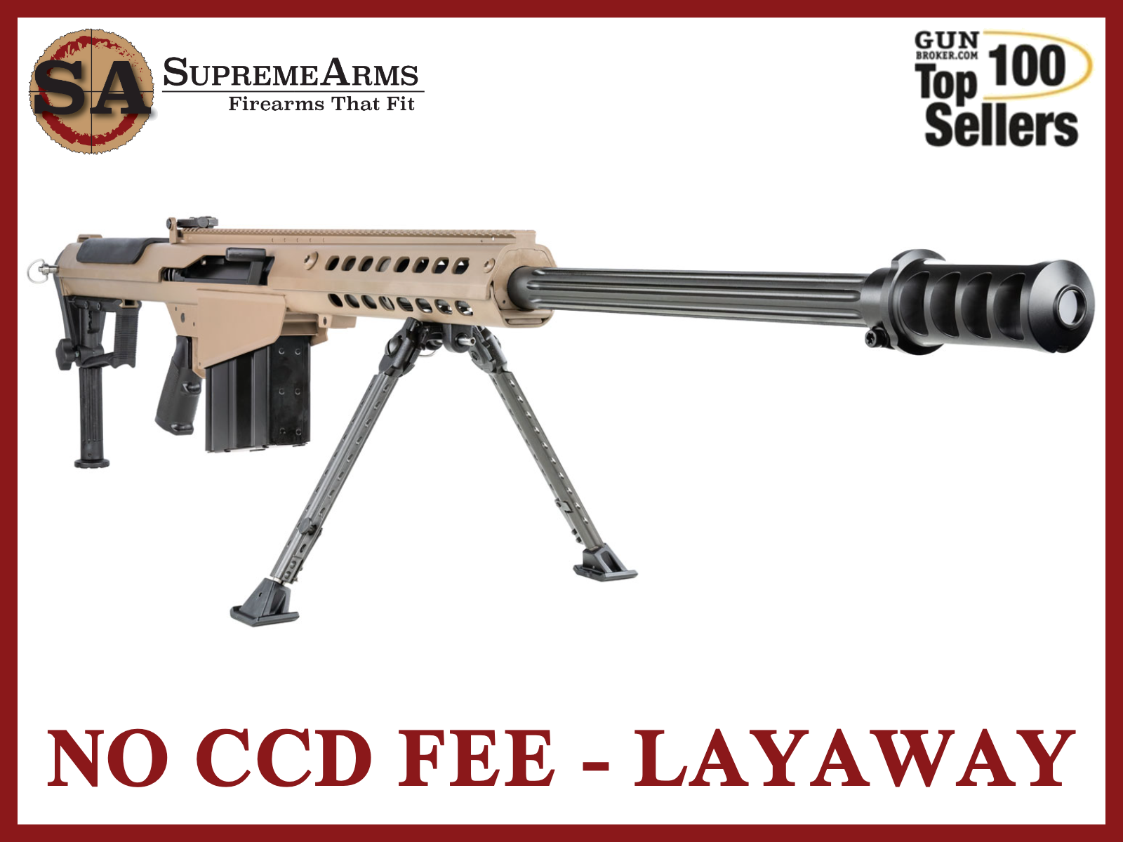 Barrett M107A1 50 BMG - Semi Auto Rifles at GunBroker.com : 1141211975