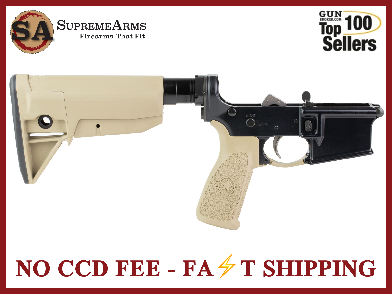 BCM Complete Lower - AR Lowers at GunBroker.com : 1139754101