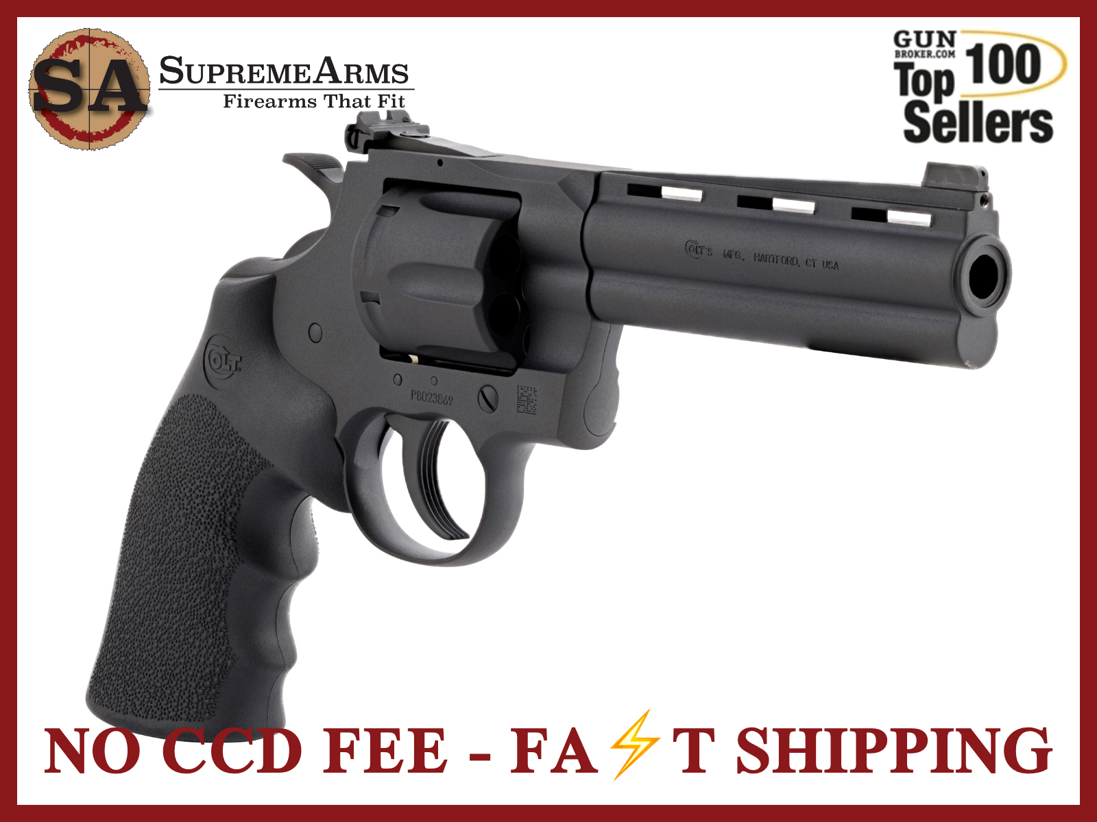 Colt Python 357 Mag Matte Blued - Revolvers at GunBroker.com : 1140669224