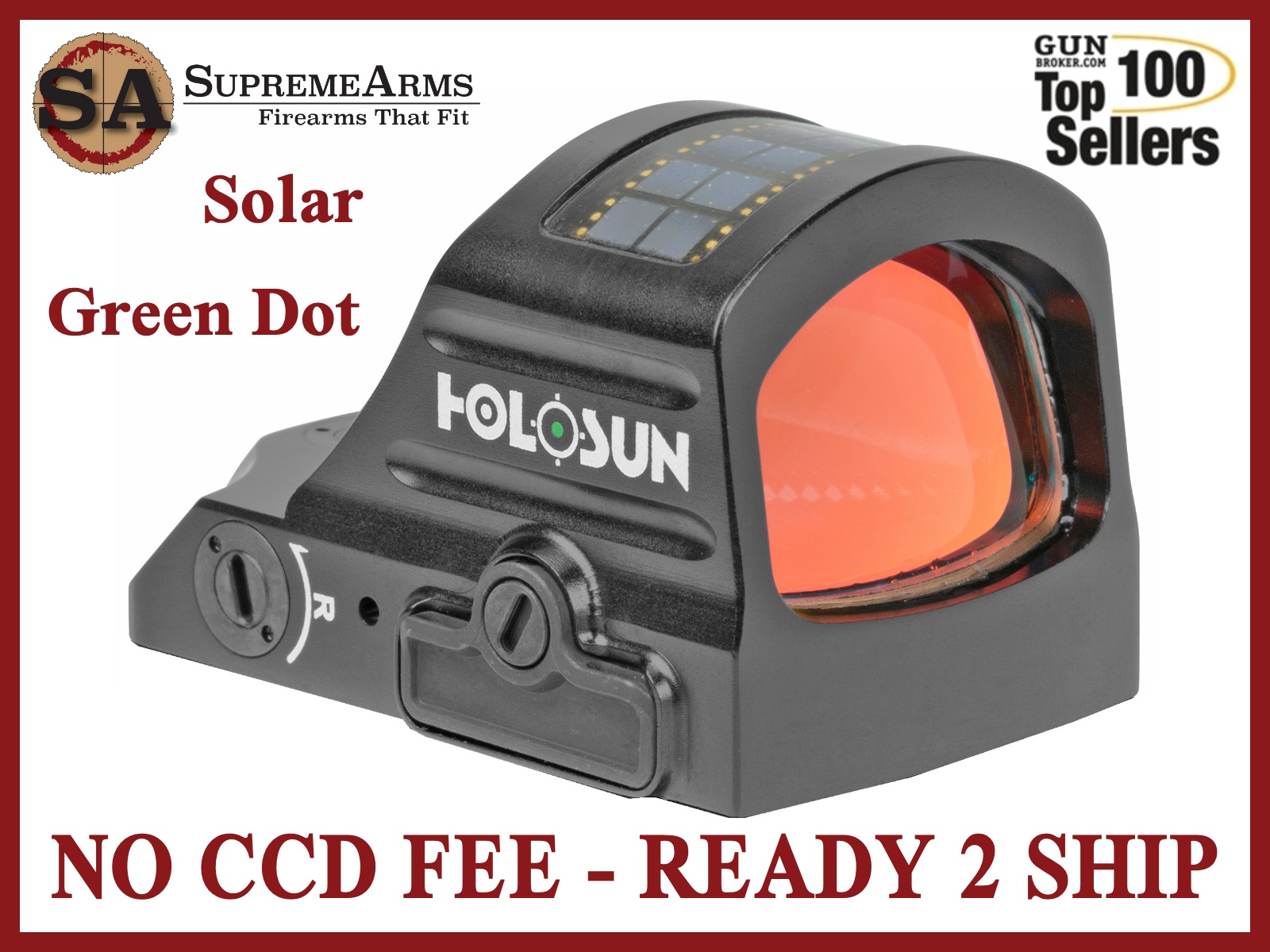Holosun 507C Green Dot HE507C-GR X2 - Red Dots & Holo Sights at ...