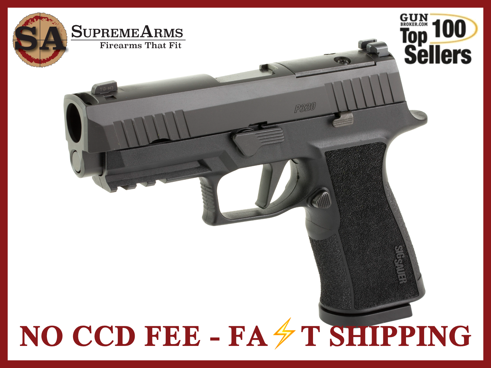 Sig Sauer P320 X-Ten Carry Comp - Semi Auto Pistols at GunBroker.com ...