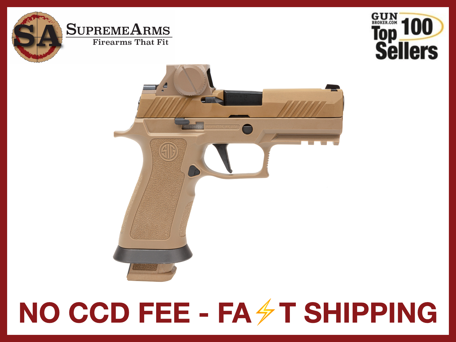 Sig Sauer M18x With Romeo-m17 Optic - Semi Auto Pistols at GunBroker ...